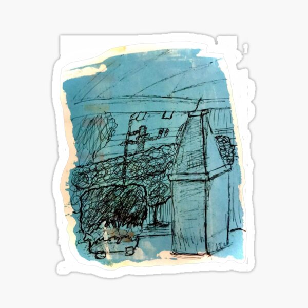 "line art drawing" Sticker by cescas-art | Redbubble