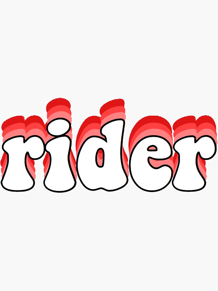"Rider" Sticker by laurens1234 | Redbubble