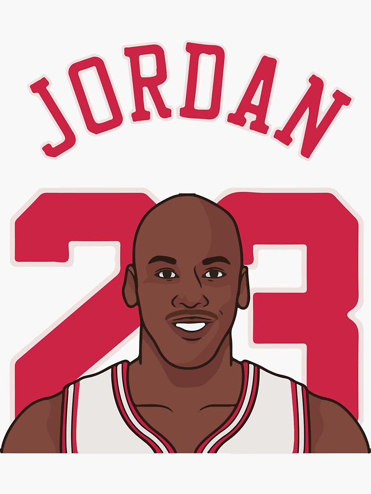 "Jordan Cartoon" Sticker for Sale by dpaganlaboy | Redbubble
