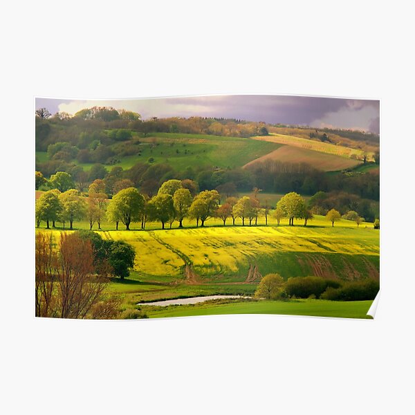 "Ancient English Countryside" Poster by Finntasia | Redbubble