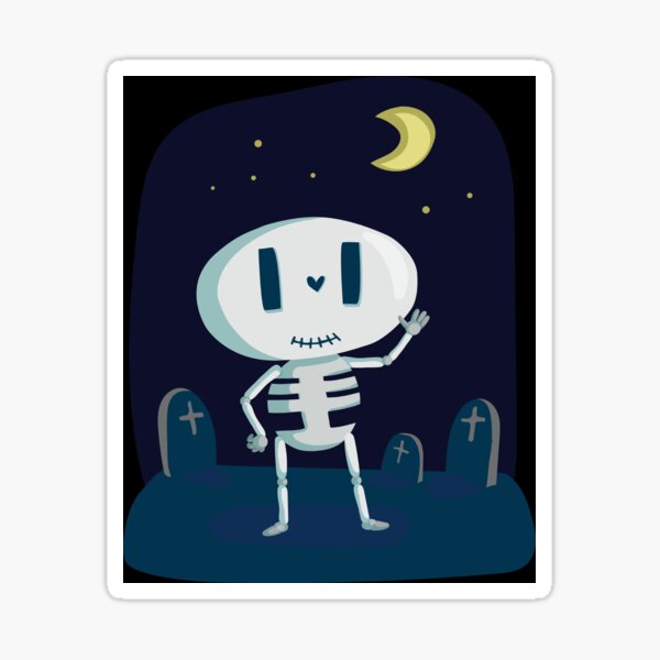 "Hello ghosts...." Sticker by bhavin771 | Redbubble