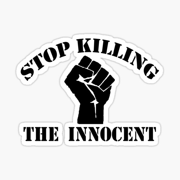 "stop killing" Sticker by ZulrahOfficial | Redbubble