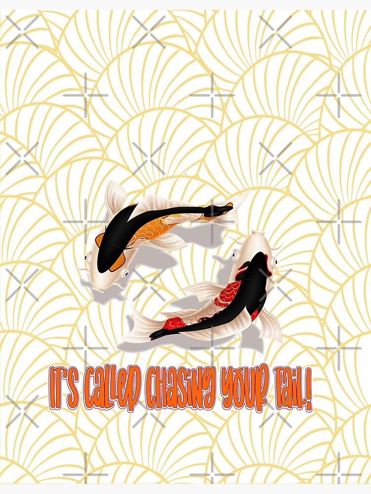 "Always CHASING YOUR TAIL, using a couple of beautifully hand painted ...