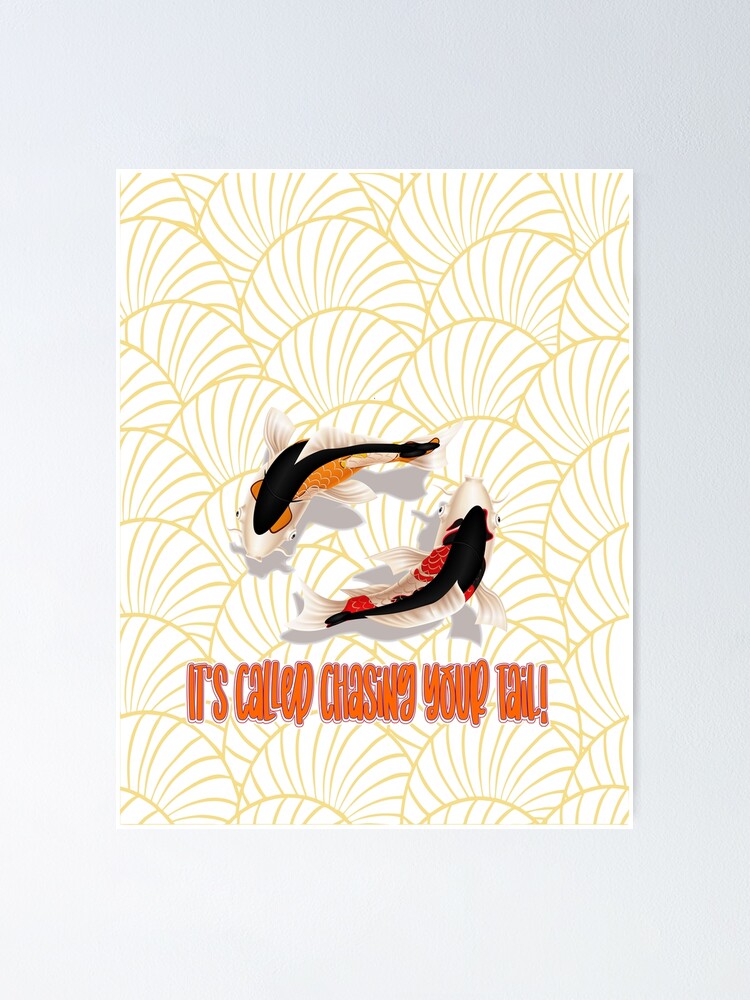 "Always CHASING YOUR TAIL, using a couple of beautifully hand painted ...