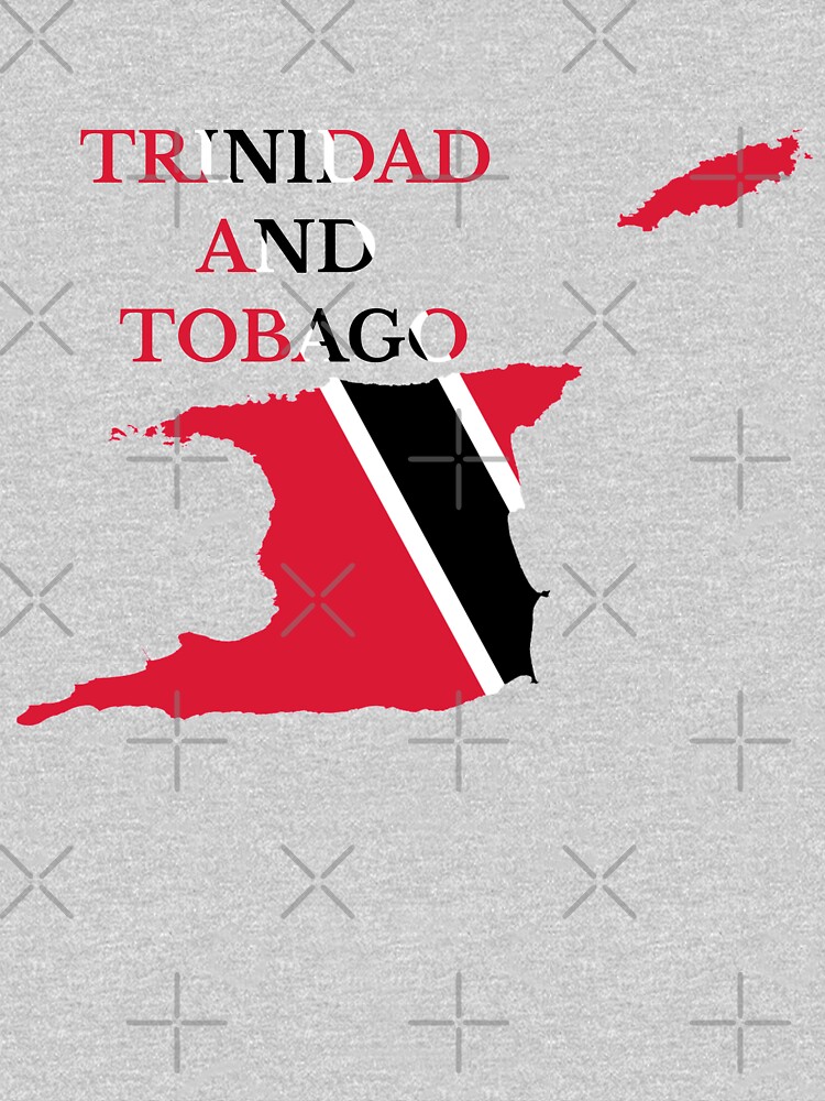 Trinidad And Tobago Flag Map T Shirt For Sale By Marosharaf