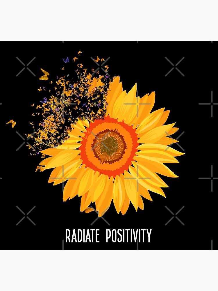 "RADIATE POSITIVITY SUNFLOWER LOVER " Poster by 00XNXX00 | Redbubble