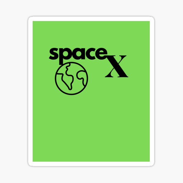 "Spacex planet Green color" Sticker for Sale by designxx | Redbubble