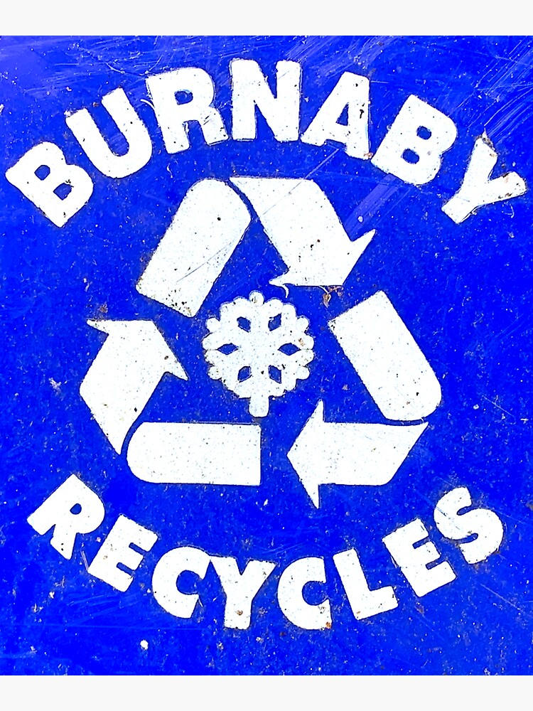 "Burnaby Recycles" Sticker by kylemacmac | Redbubble