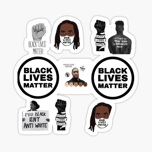 "Black lives matter/ no Justin no peace/pack" Sticker by SH ...