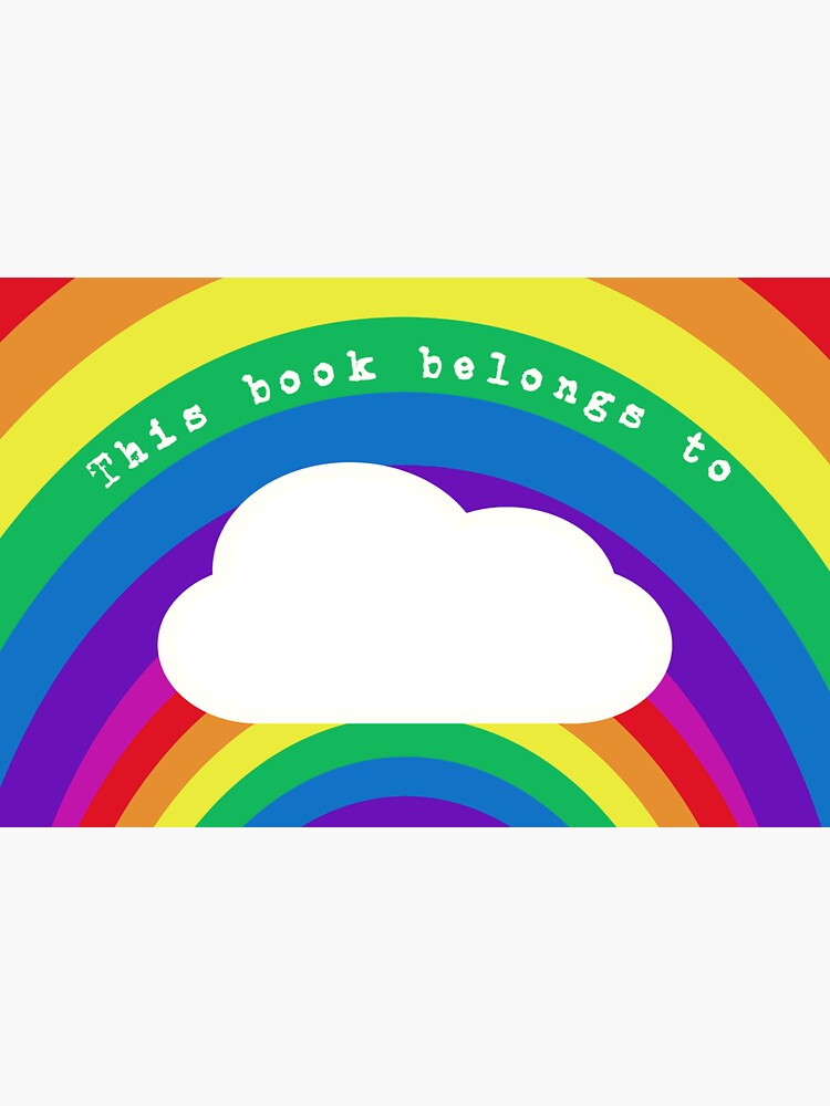 "This Book Belongs to Stickers" Sticker for Sale by booksnbobs | Redbubble