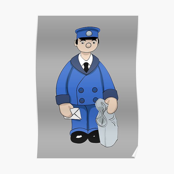 "Peter Hazel Camberwick Green Postman" Poster for Sale by Spartanbass ...