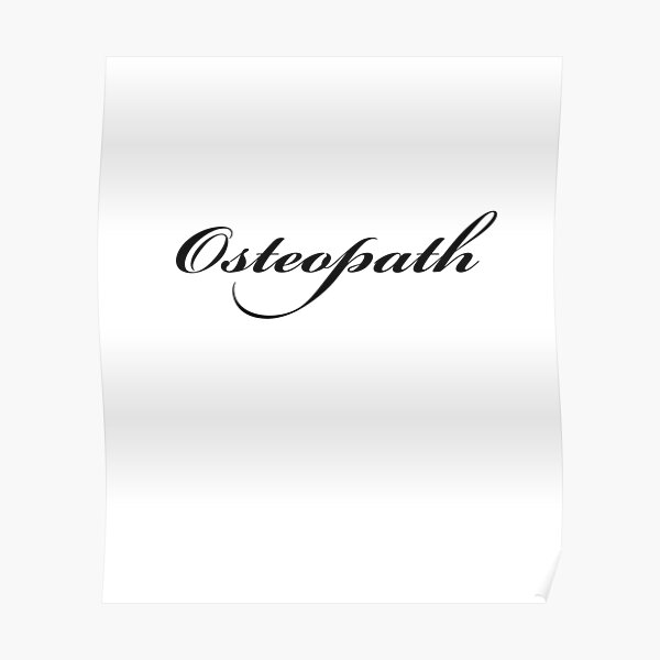 Osteopath Posters | Redbubble