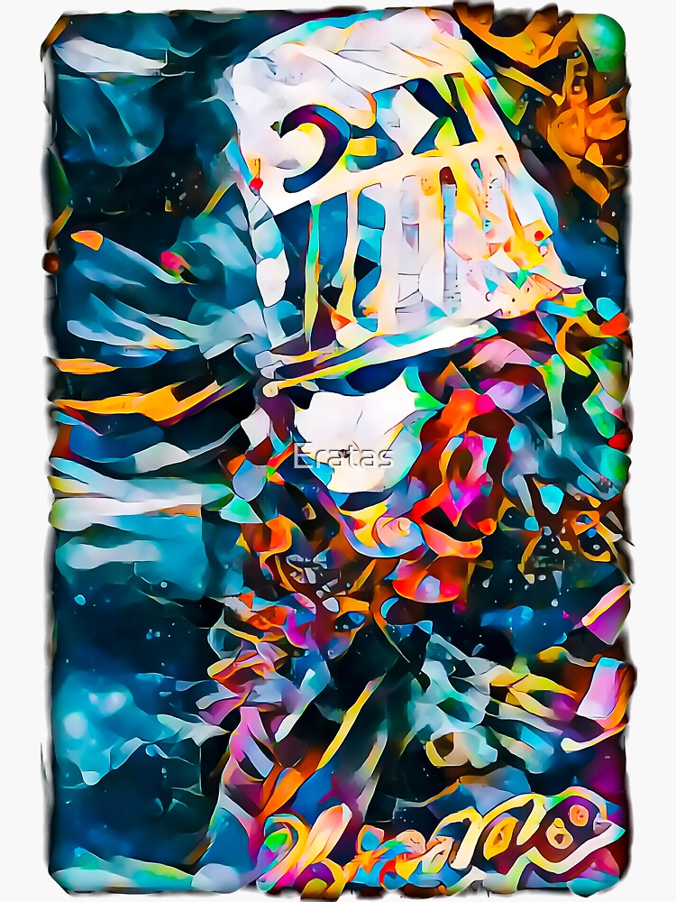 Pegatina « El cumpleaños de Buckethead.» de Eratas | Redbubble