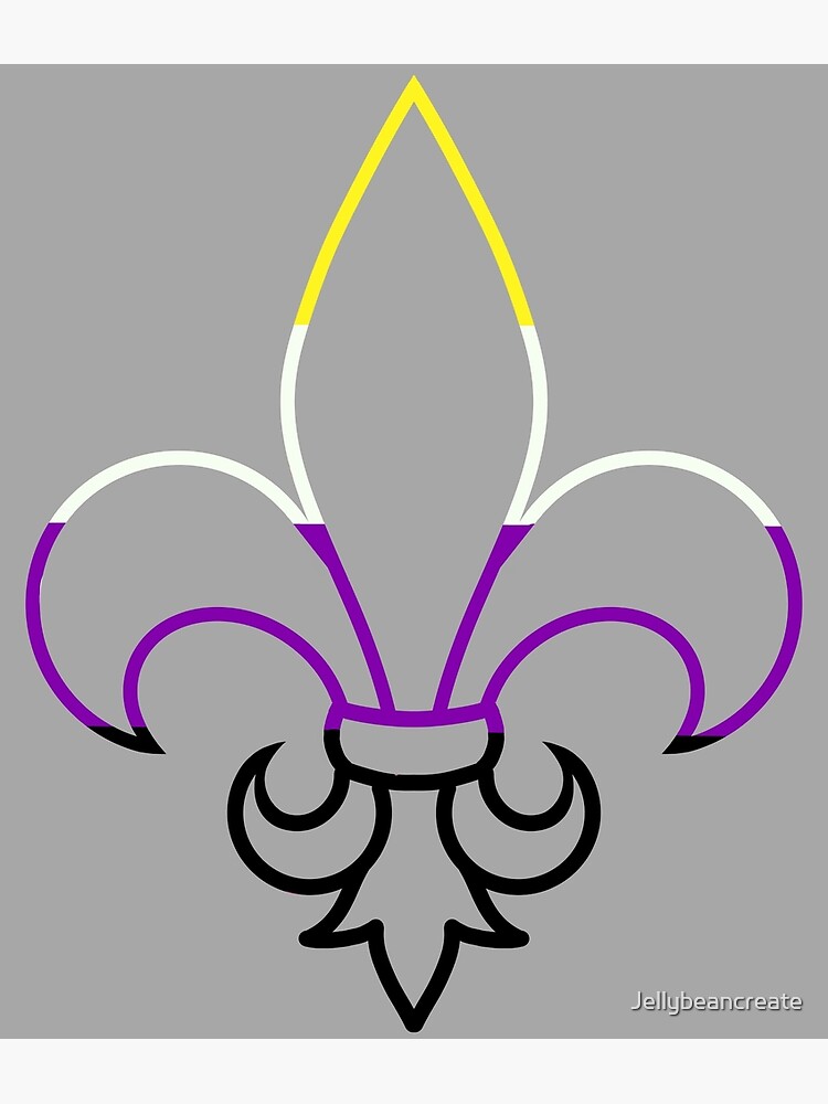 "Scout lily (nonbinary pride flag outline) ver1" Art Print for Sale by ...