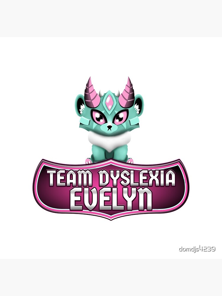 "Evelyn Team Legasthenie Der Dyslexic Club TDC" Button von domdjs4239 ...