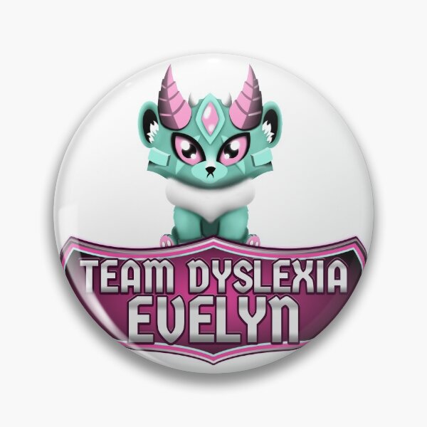 "Evelyn Team Legasthenie Der Dyslexic Club TDC" Button von domdjs4239 ...