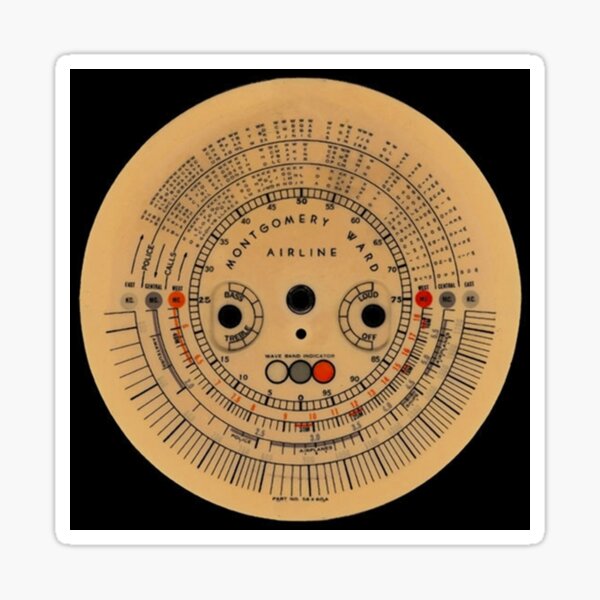"Vintage Aeroplane Dashboard Dial Clock" Sticker for Sale by Linkbekka ...