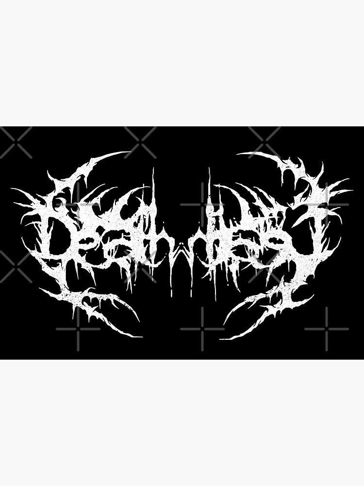 "Death Metal Logo" Sticker by monokromatik | Redbubble