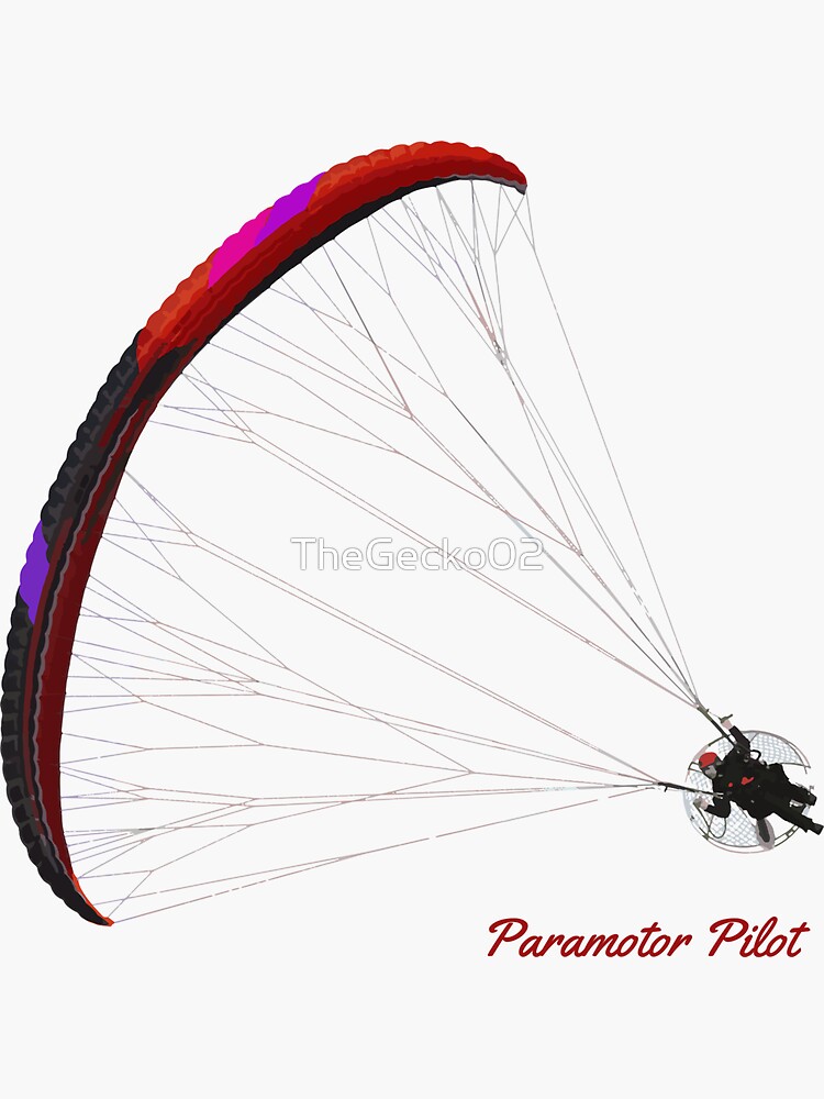 "One of our new Paramotor designs in red with "paramotor pilot ...
