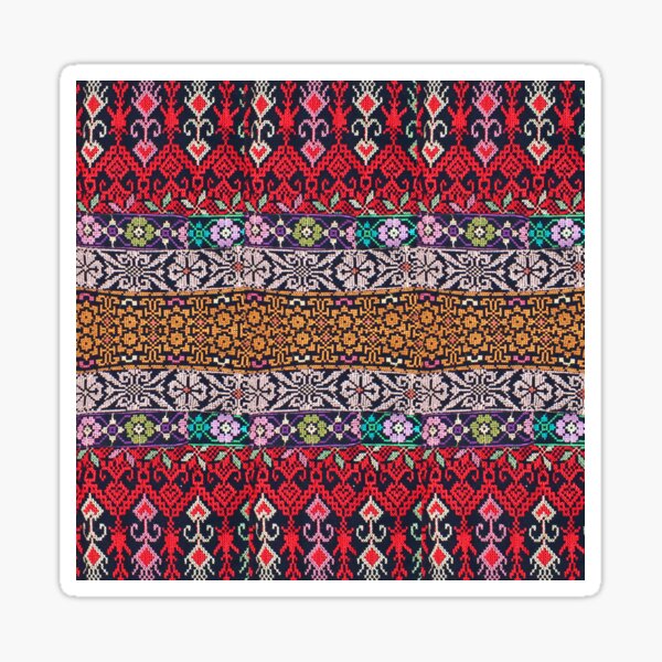 "Hebron Embroidery Mixed Colors" Sticker for Sale by muniralawi | Redbubble