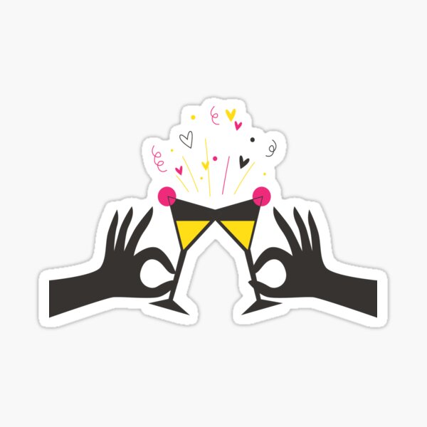 "Farewell party" Sticker for Sale by mido55i | Redbubble