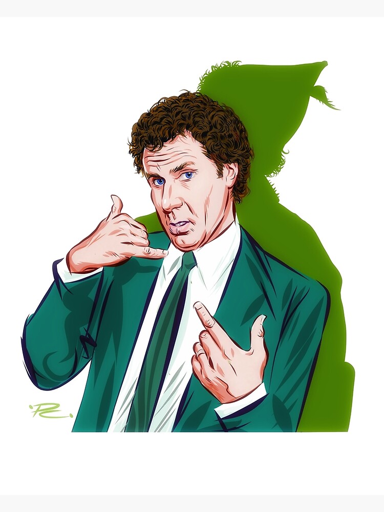 "Will Ferrell - An illustration by Paul Cemmick" Poster for Sale by ...