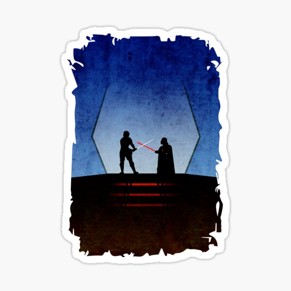 "Duel On Cloud City" Sticker for Sale by popartmusic | Redbubble