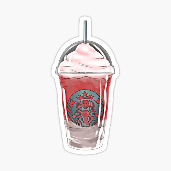 "Starbucks pink drink " Sticker by SH-aestheticart | Redbubble