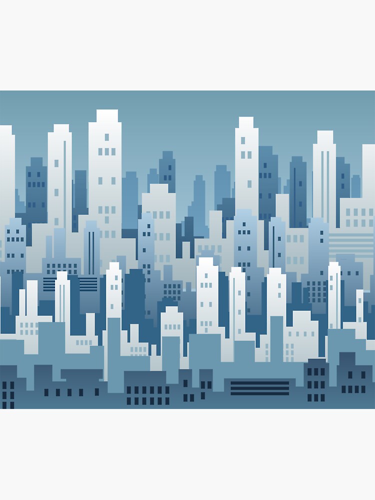 "Background inspired by the city blockade" Sticker by Ahmed213591 ...