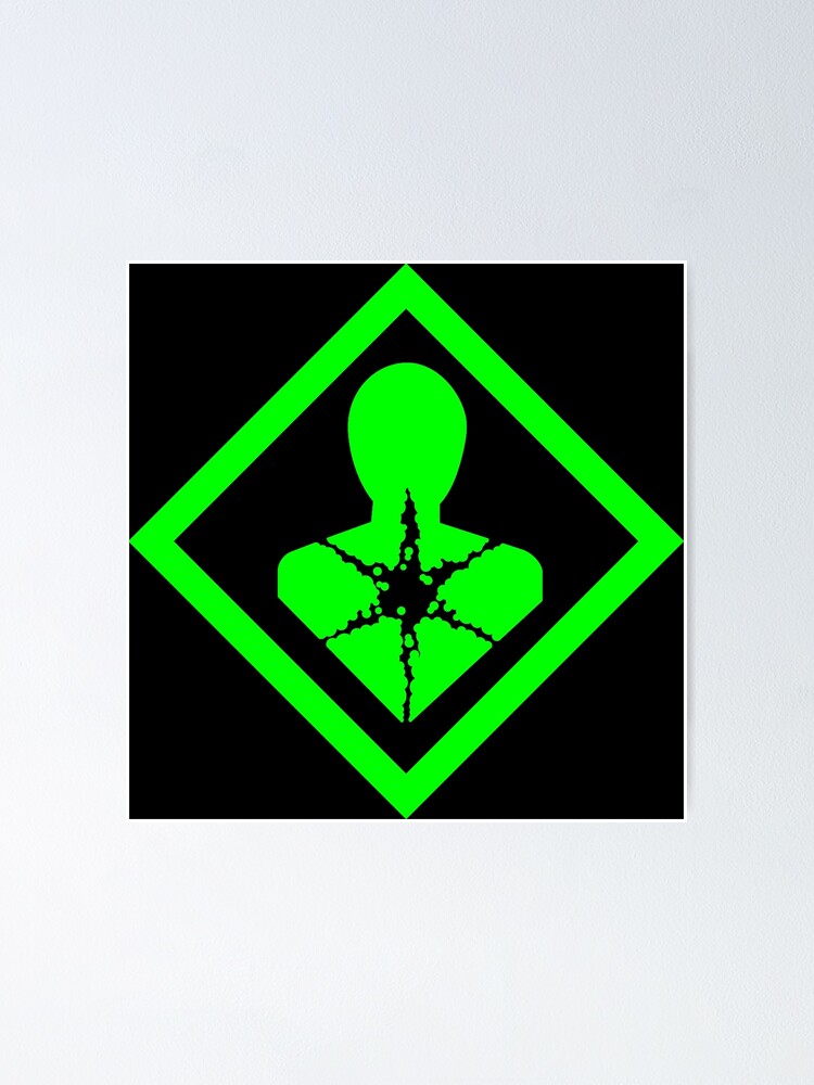 "Pictogram "Aspiration Hazard"" Poster by WilliamPaterson | Redbubble