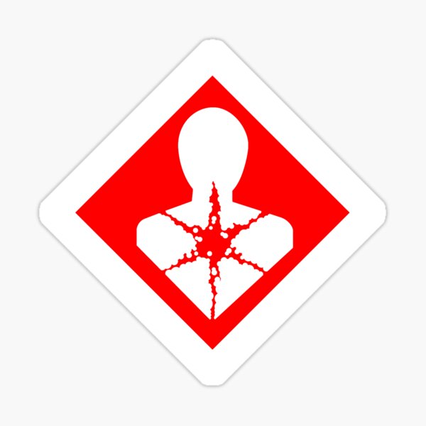 "Pictogram "Aspiration Hazard"" Sticker for Sale by WilliamPaterson ...