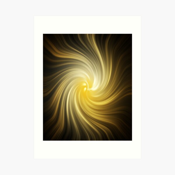 "Wavy Golden Light Portal (Stunning Effect)" Art Print by SassyClassyMe ...