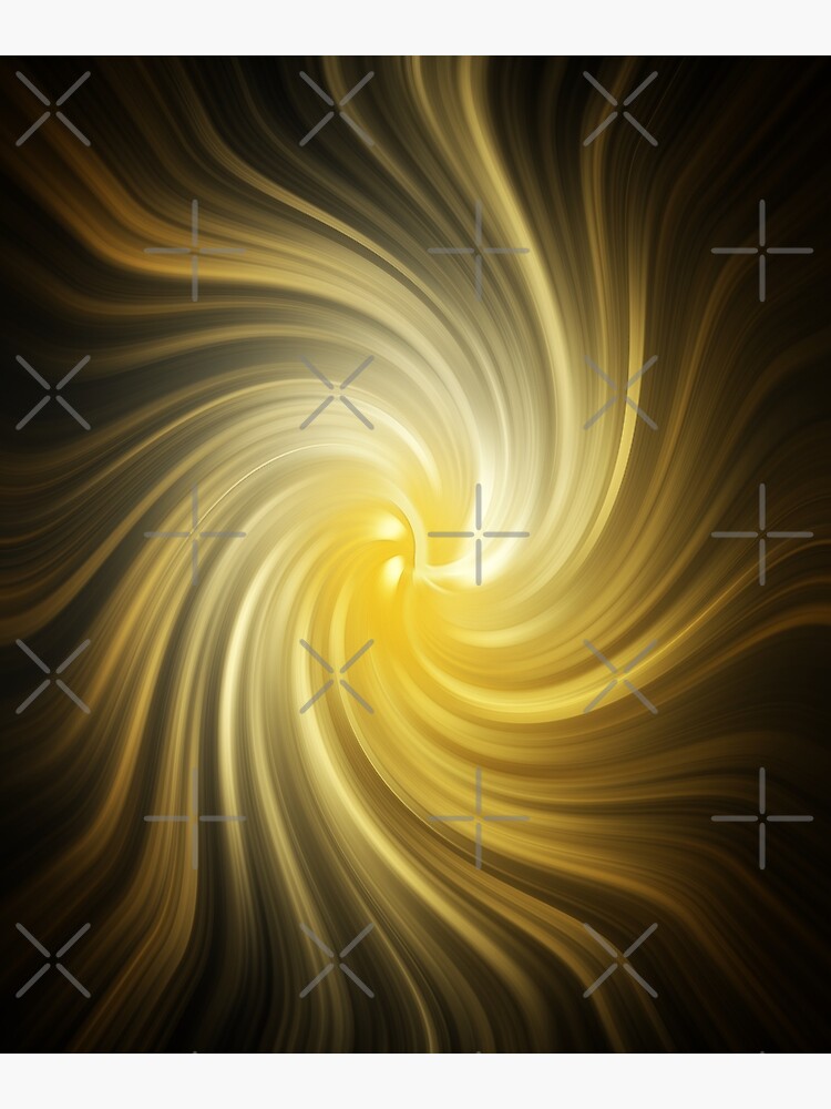 "Wavy Golden Light Portal (Stunning Effect)" Art Print by SassyClassyMe ...