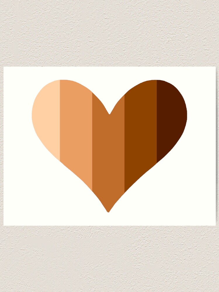 "Heart 2 - anti racism BLM (skin color)" Art Print by JessisArt | Redbubble
