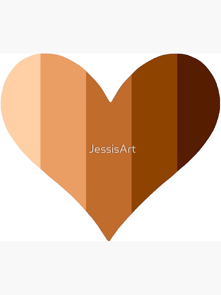"Heart 2 - anti racism BLM (skin color)" Art Print by JessisArt | Redbubble
