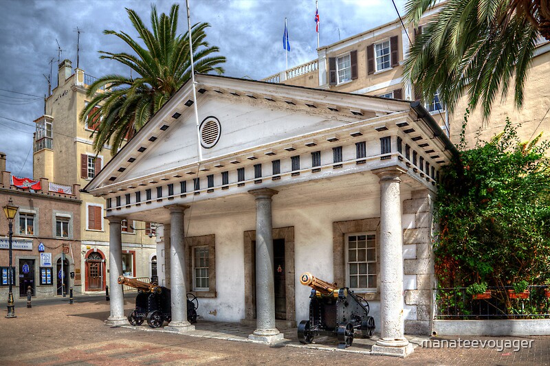 "The Convent Guardhouse Gibraltar" by manateevoyager | Redbubble