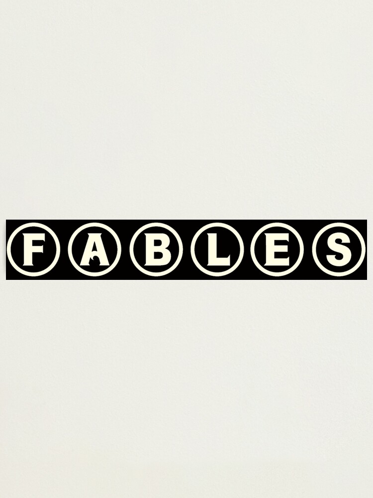 "Fables - comic logo" Photographic Print by Forever-Midnite | Redbubble