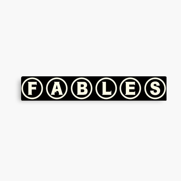 "Fables - comic logo" Canvas Print by Forever-Midnite | Redbubble