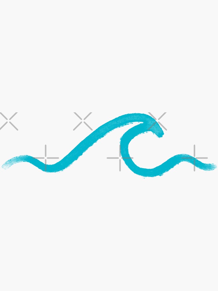 "Wave squiggle" Sticker for Sale by Pickle-Lily | Redbubble