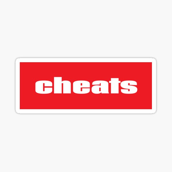 "Cheats Gamer " Sticker for Sale by ProjectX23 | Redbubble