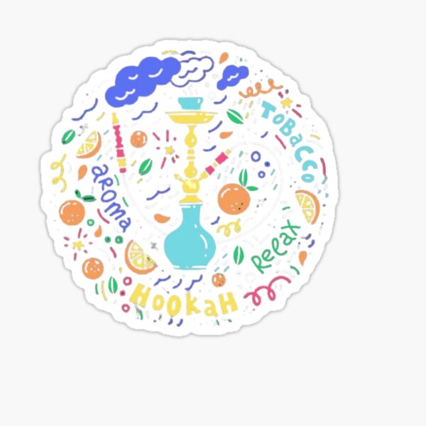 " Hookah t-shirt" Sticker for Sale by theQueen92 | Redbubble