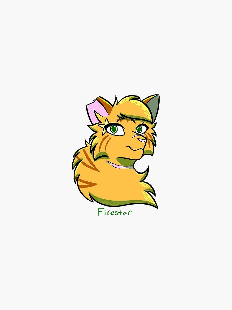 "Warrior Cats Stickers - Firestar" Sticker for Sale by TropiCat212 ...