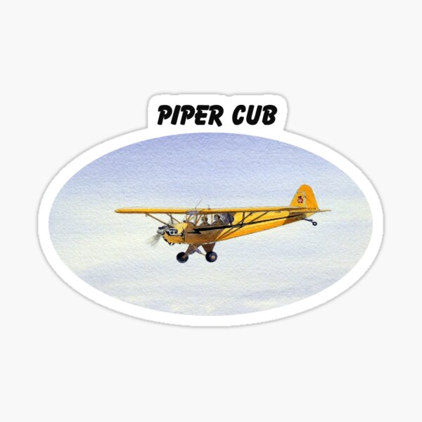 "Piper J-3 Cub" Sticker for Sale by billholkham | Redbubble