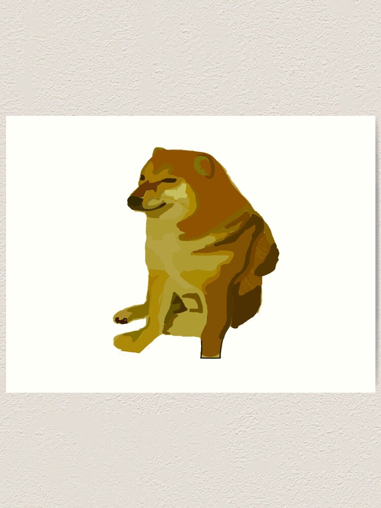 "vector Cheems" Art Print for Sale by KT-Theorist | Redbubble