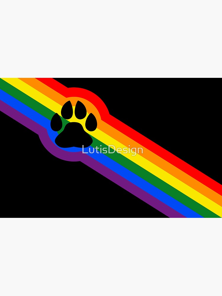 "Furry LGBT Pride Flag" Sticker by LutisDesign | Redbubble