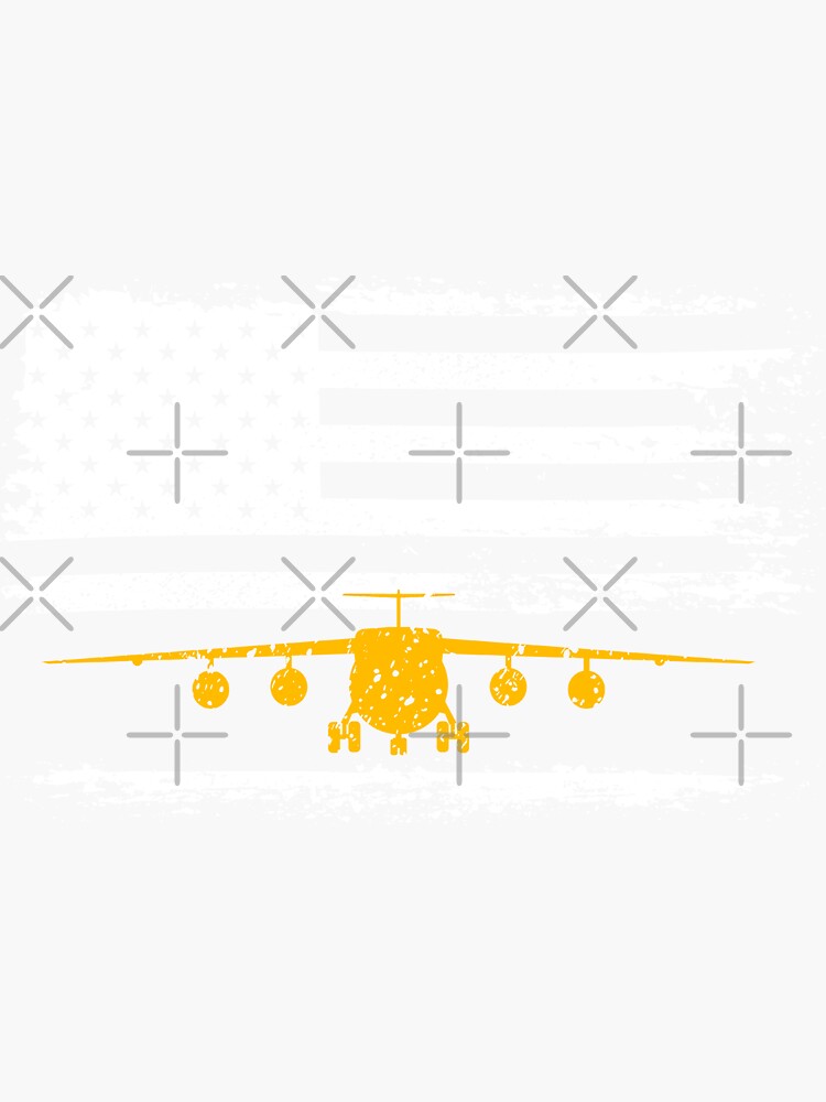 "US Flag Airplane Patriotic American Pilot" Sticker by graphicmeyou ...
