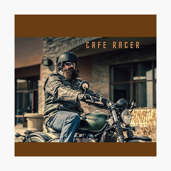 "Bike Life Custom Motorradfahrer fahren es einfach heute, es ist nie zu ...
