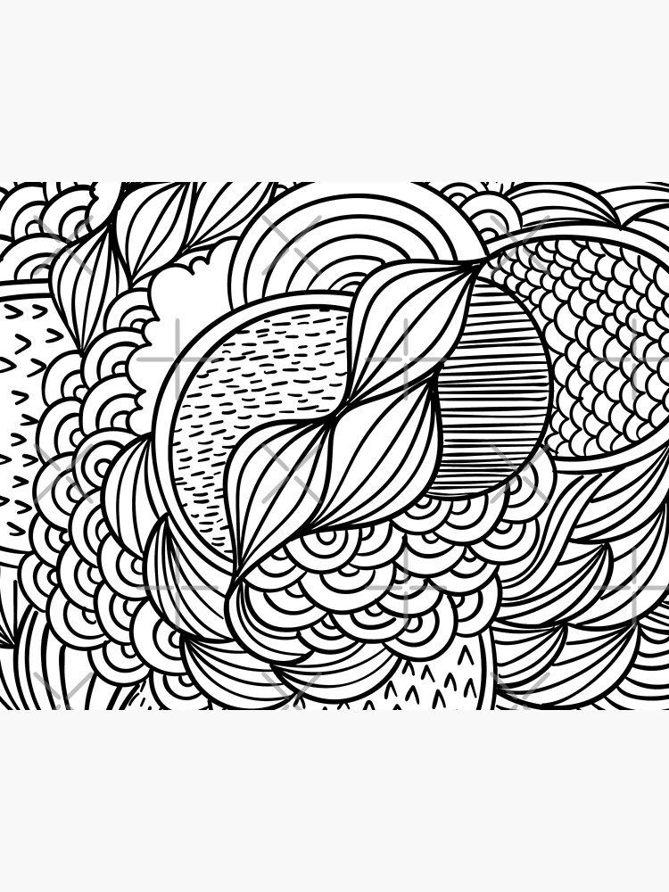 Zendoodle Art Abstract Zen Doodle Pattern" Art Board Print For Sale By