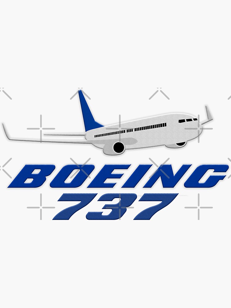 Pegatina «Boeing 737» de Joel-Designs | Redbubble