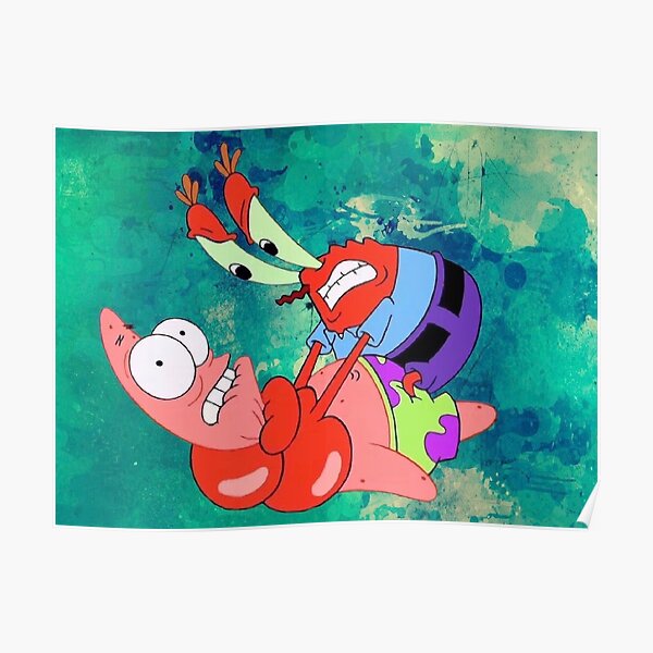 "Patrick & Mr. Krabs" Poster by LongSpicy2 | Redbubble